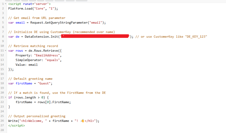 Day 1: Server-Side JavaScript (SSJS) in Salesforce Marketing Cloud for ... Day 1: Server-Side JavaScript (SSJS) in Salesforce Marketing Cloud for ...